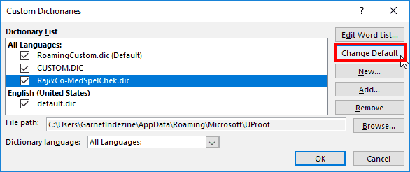 Spelling, AutoCorrect, and Reference Tools: Disable, Enable, and Set ... Spelling, AutoCorrect, and Reference Tools: Disable, Enable, and Set ...